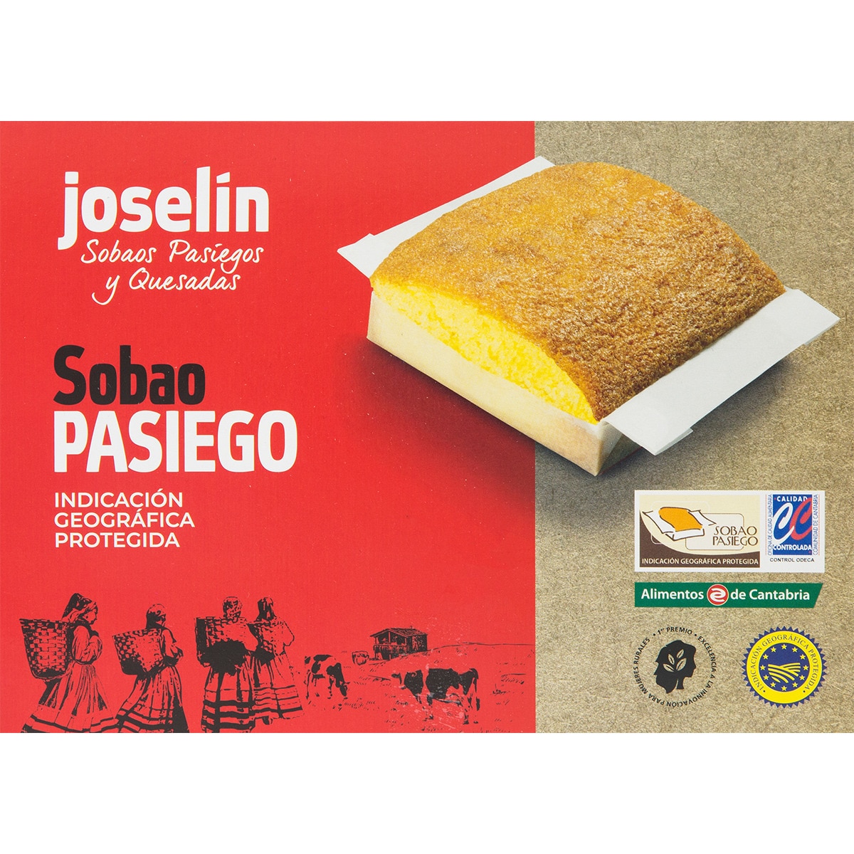 Sobao pasiego IGP 8 unidades envase 590 g · JOSELIN · Supermercado El ...
