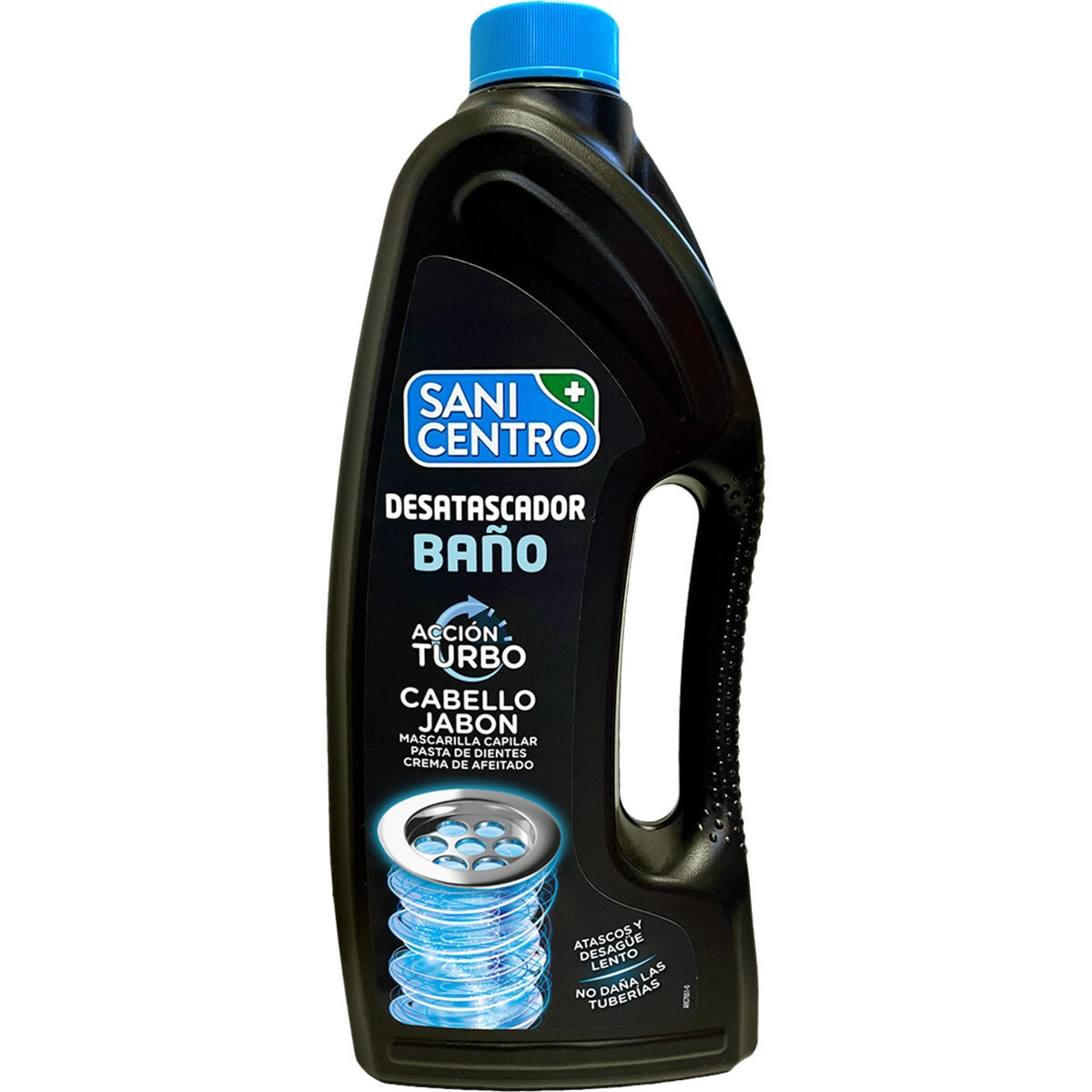Desatascador baño Acción Turbo para cabello y jabón botella 1 l ...