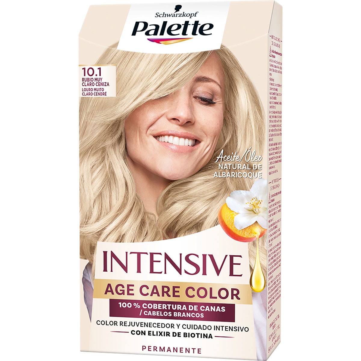 Tinte Age Care Color 10.1 Rubio Muy Claro Ceniza caja 1 unidad con ...