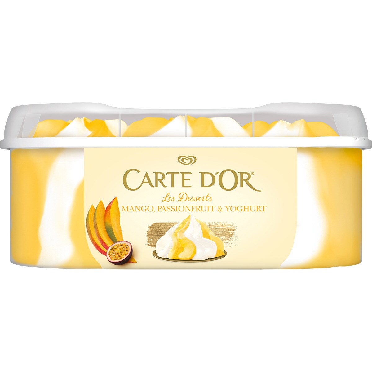 Les Desserts helado con yogur y sorbete de mango y maracuyá tarrina 850 ...