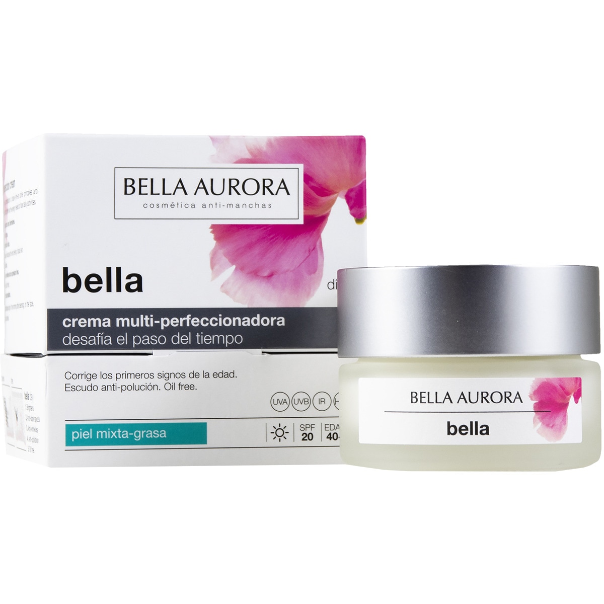 Bella crema multi-perfeccionadora para piel mixta-grasa SPF-20 tarro 30 ...