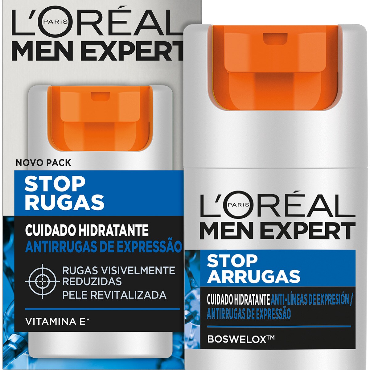 Men Expert Creme Facial Hidratante Antirugas de Expressão embalagem 50 ...