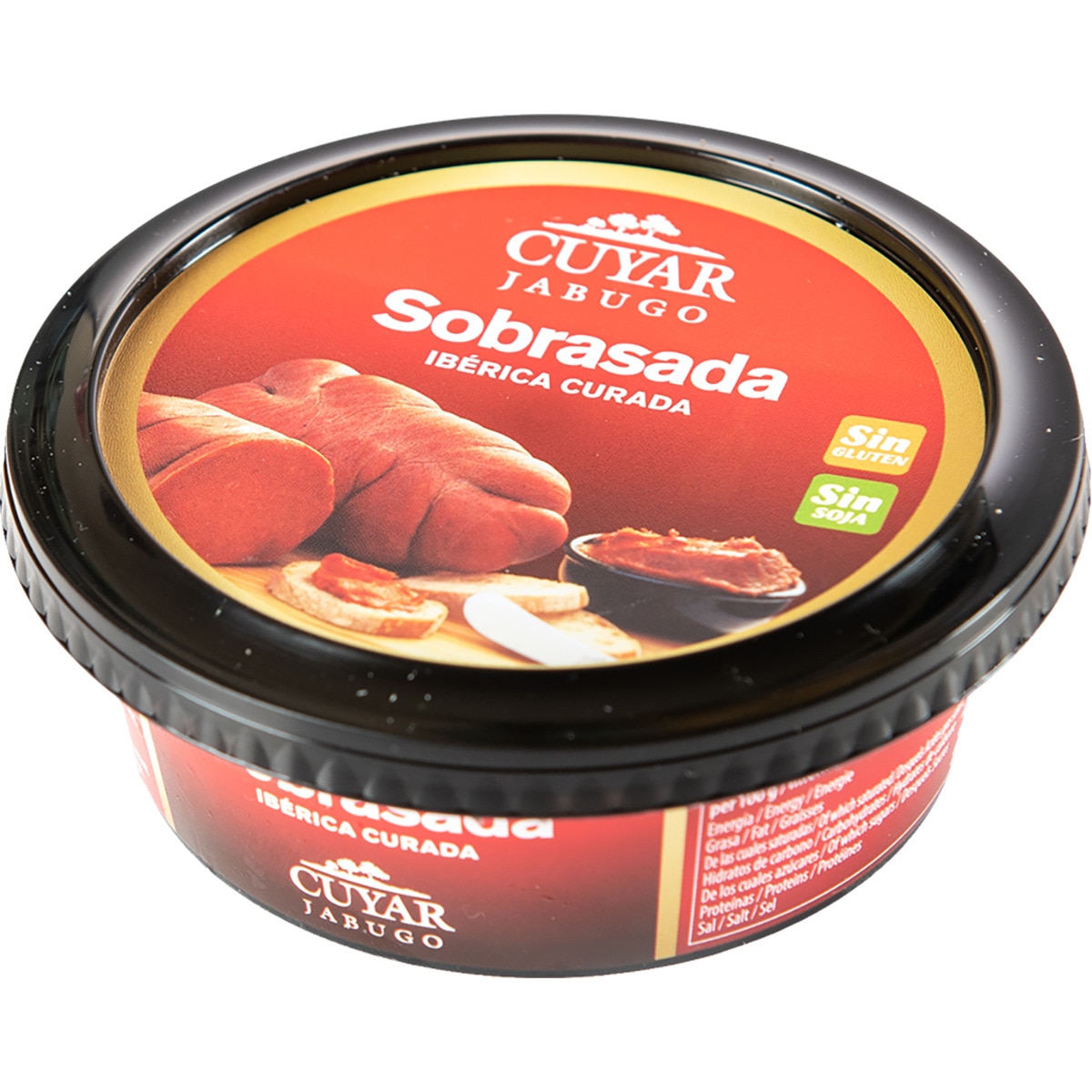 Sobrasada ibérica curada sin gluten tarrina 160 g · CUYAR JABUGO ...