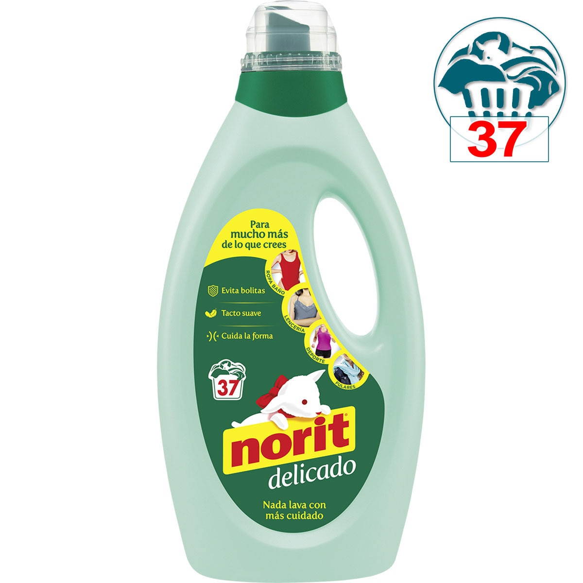 Detergente líquido Delicado botella 37 dosis · NORIT · Supermercado El ...