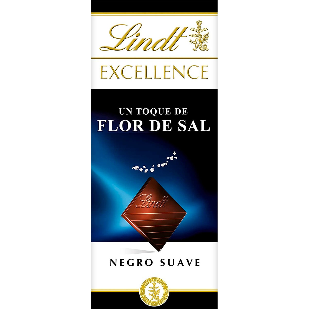chocolate negro suave con un toque de flor de sal tableta 100 g · LINDT ...