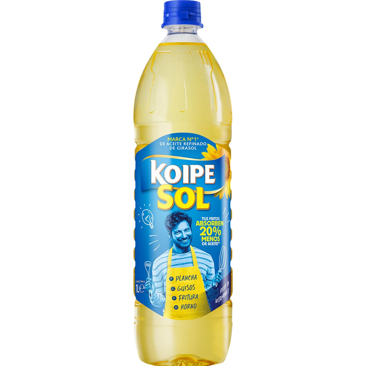 Aceite refinado de girasol botella 1 l · KOIPE SOL · Supermercado El Corte Inglés El Corte Inglés