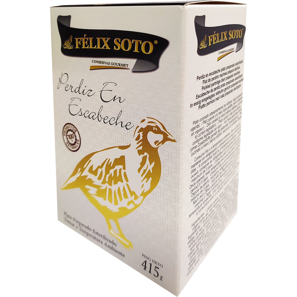 perdiz en escabeche lata 415 g · FELIX SOTO · Supermercado El Corte Inglés