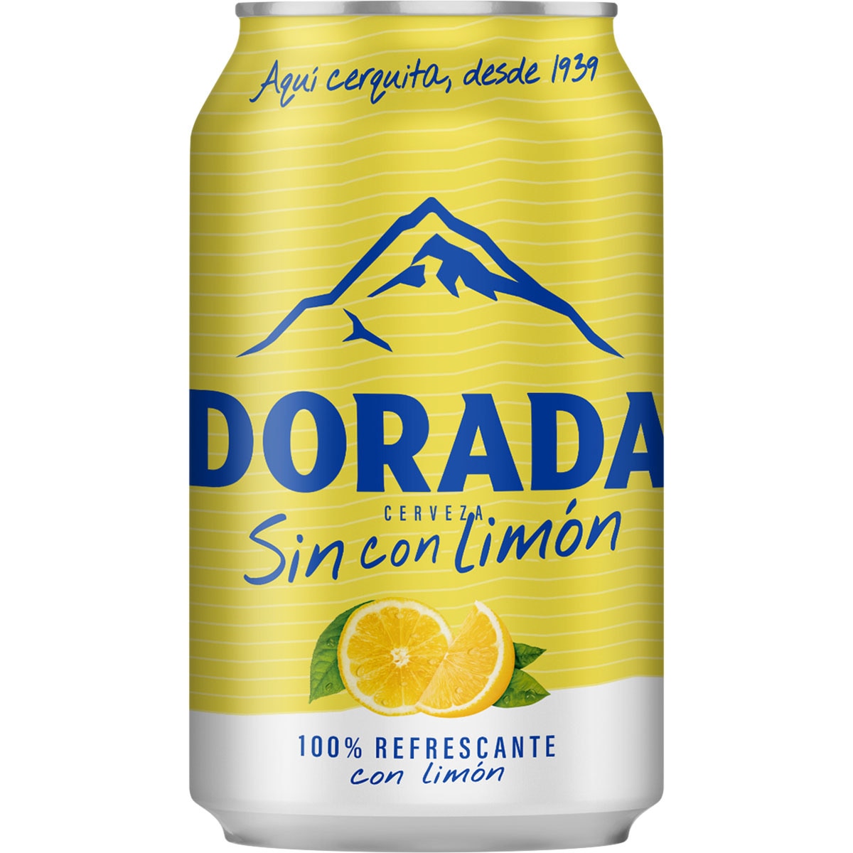 Cerveza rubia sin alcohol con limón natural lata 33 cl · DORADA ...