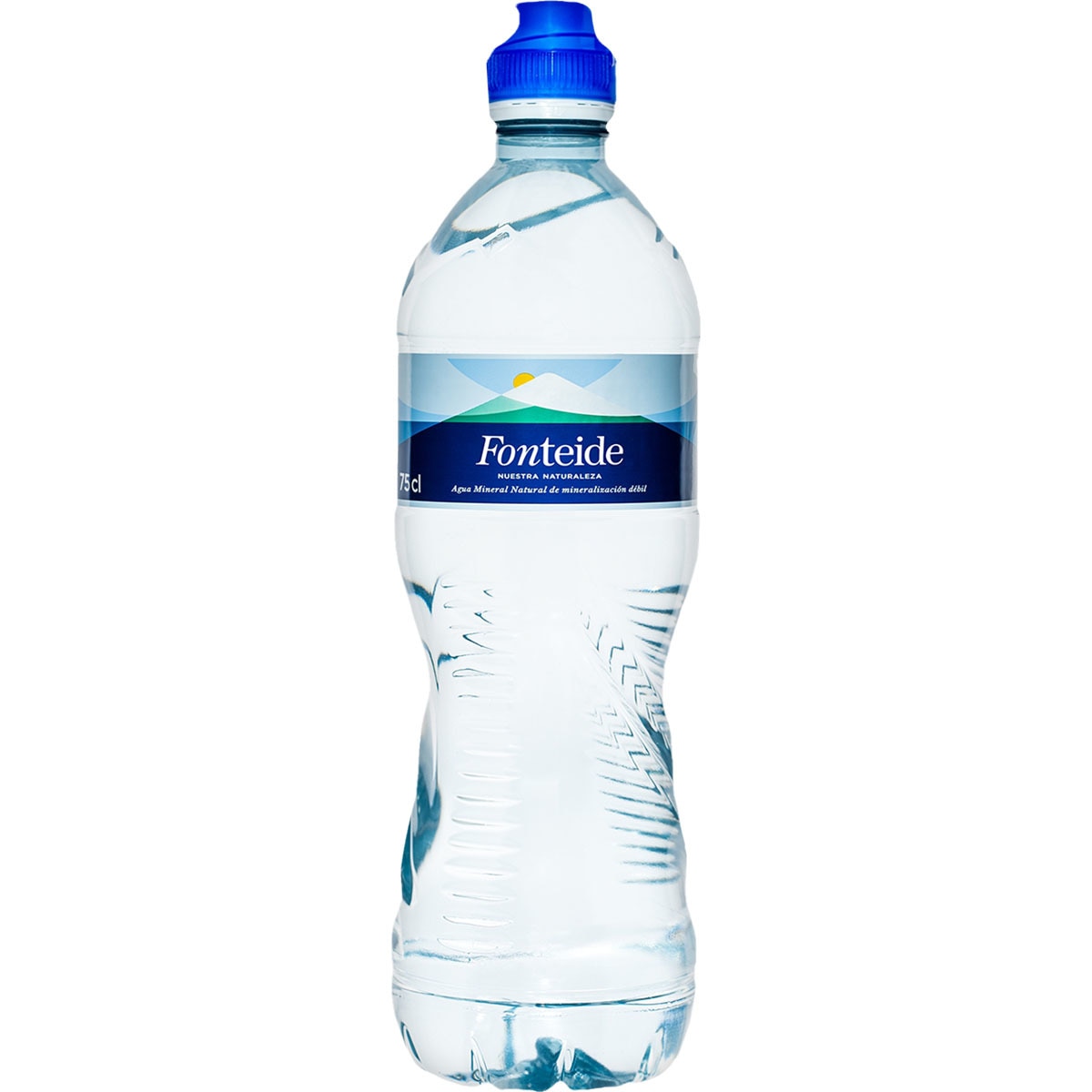 agua mineral natural botella 75 cl con tapón sport · FONTEIDE ...