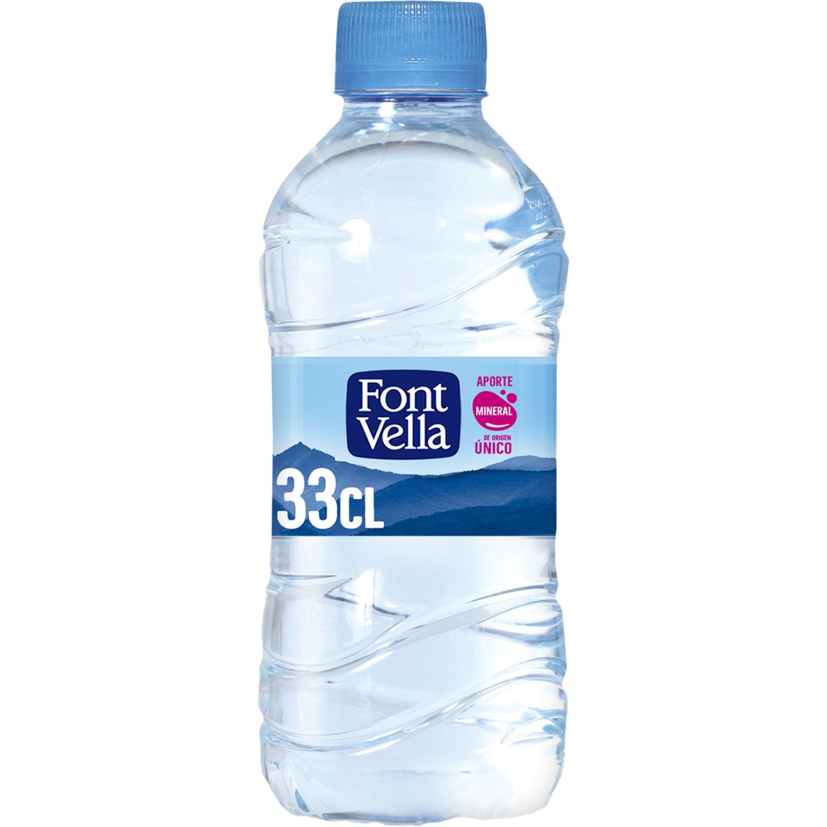 Agua mineral natural botella 33 cl · FONT VELLA · Supermercado El Corte ...