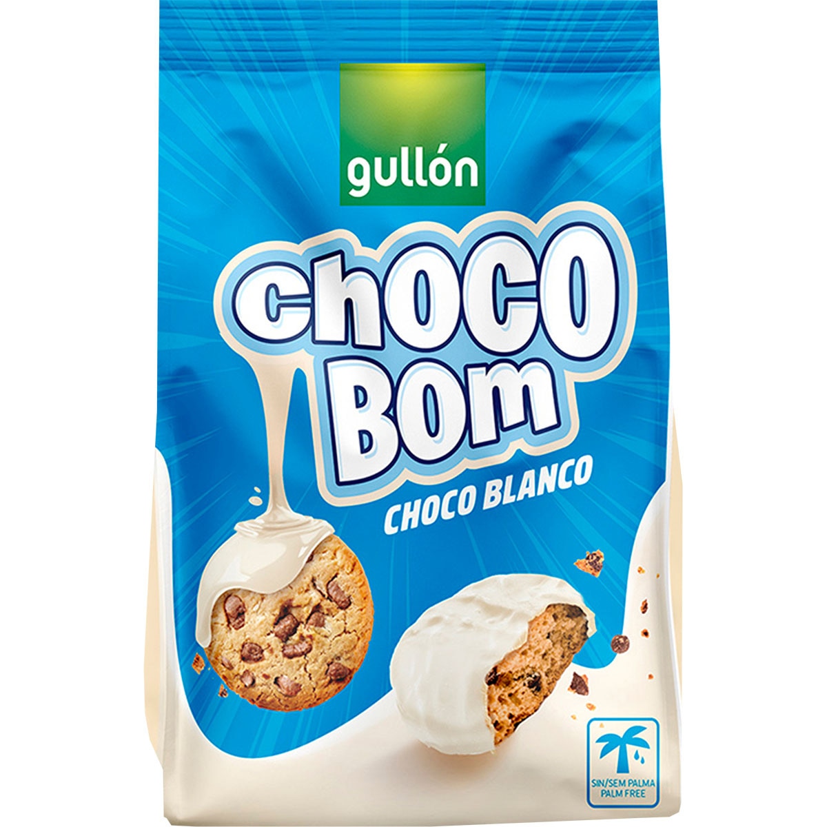 Choco Bom galletas recubiertas con chocolate blanco paquete 200 g ...