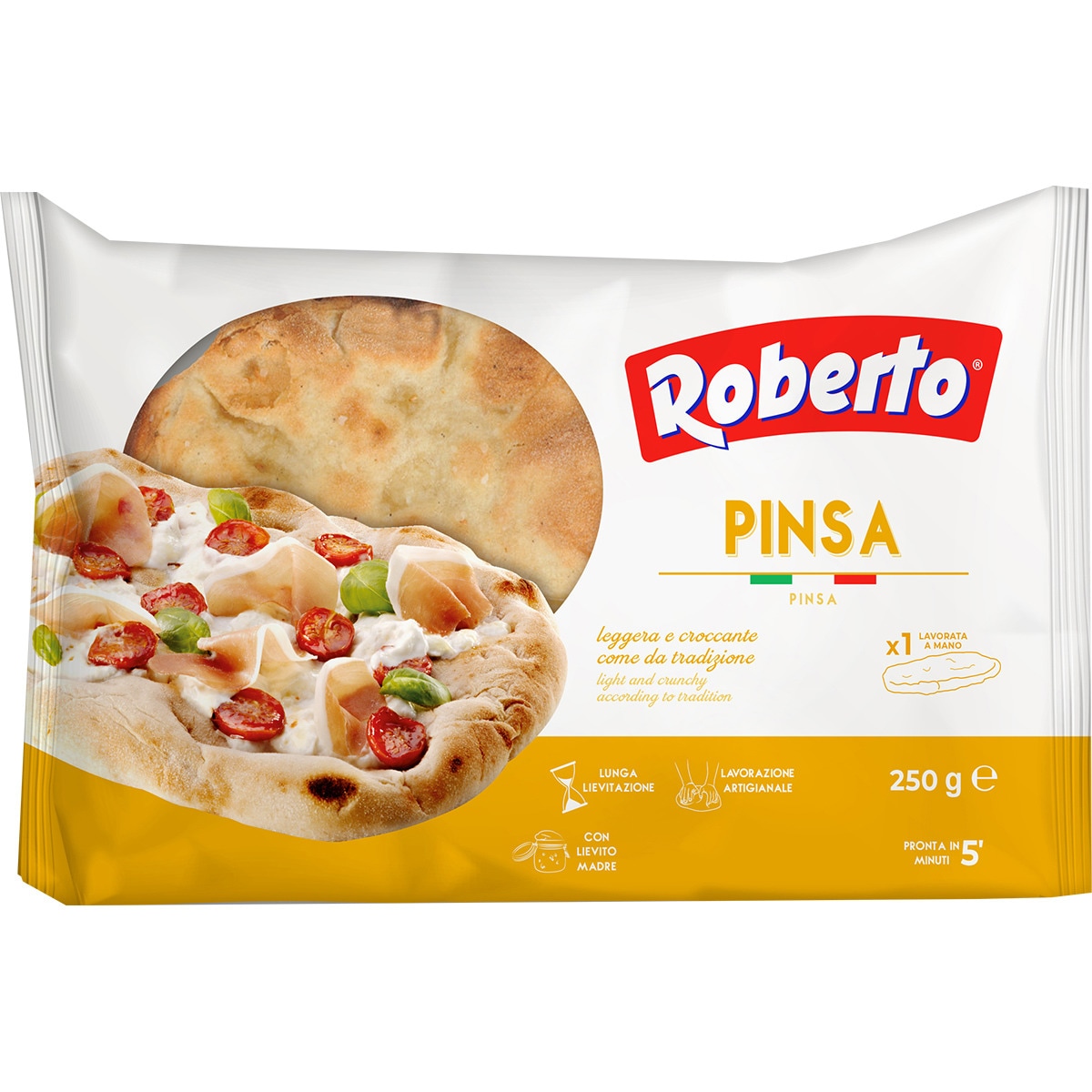 Pinsa base ligera y crujiente con levadura madre paquete 250 g ...