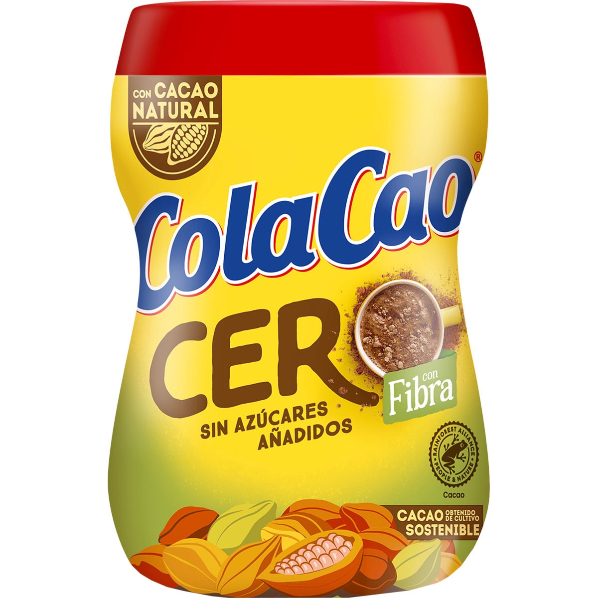 Comprar Cero cacao soluble con fibra sin azúcares añadidos bote 300 g · COLACAO · Supermercado ...