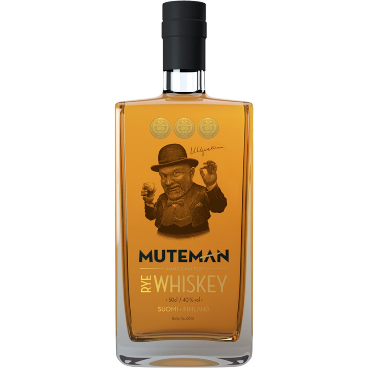 Whisky Rye Premium garrafa 50 cl · Muteman · Supermercado El Corte ...