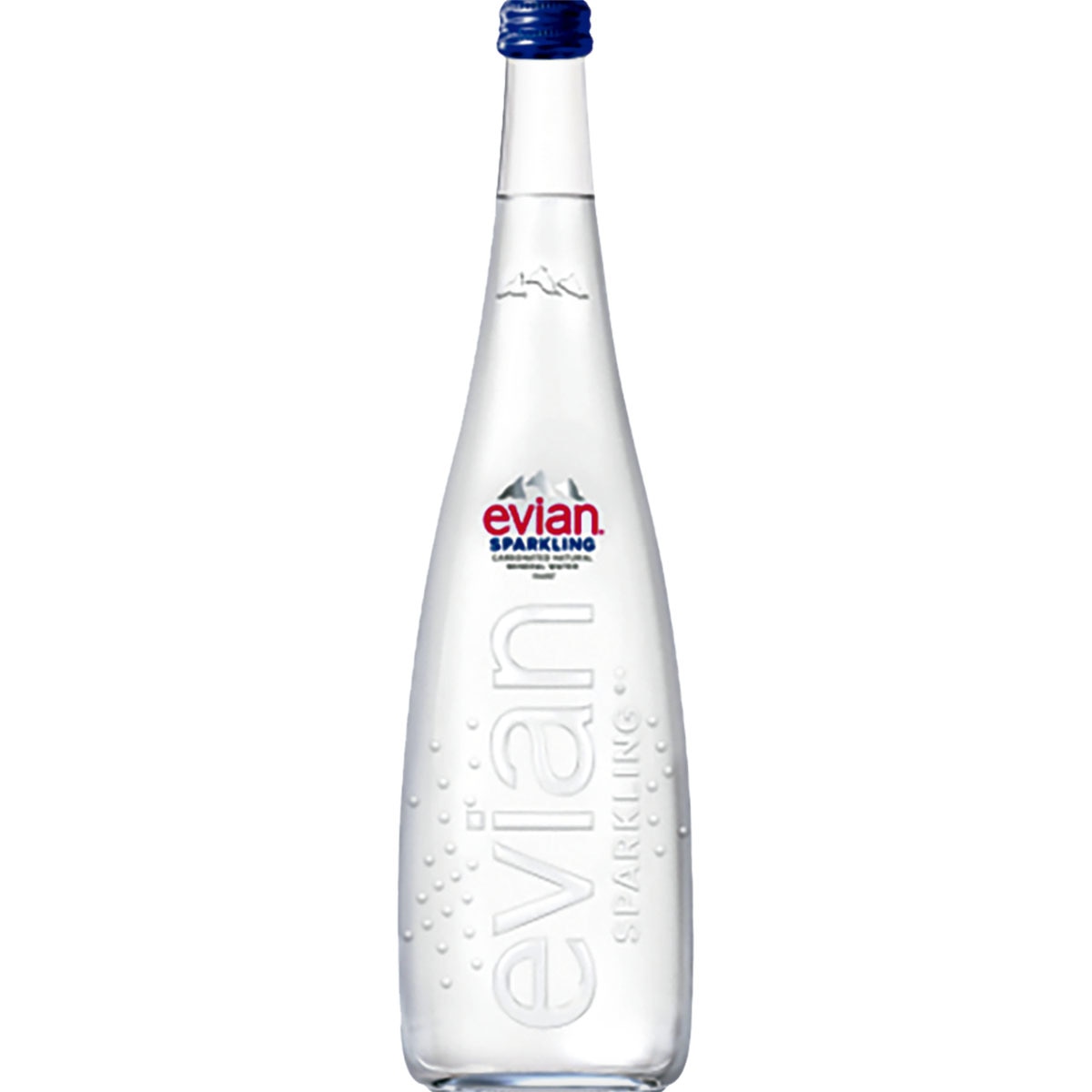 Agua mineral natural con gas botella 75 cl (envase de vidrio) · EVIAN ...
