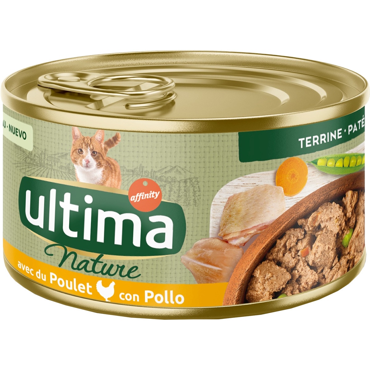 Nature wet food pâté with chicken for adult cats tin 85 g · ULTIMA ...