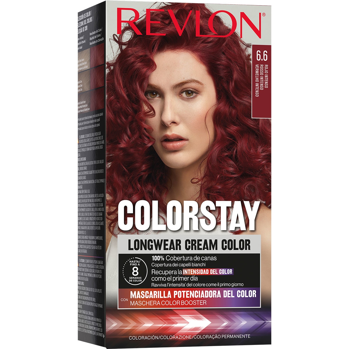 Colorstay tinte coloración permanente Longwear Cream Color nº 6.6 Rojo Intenso caja 1 unidad ...