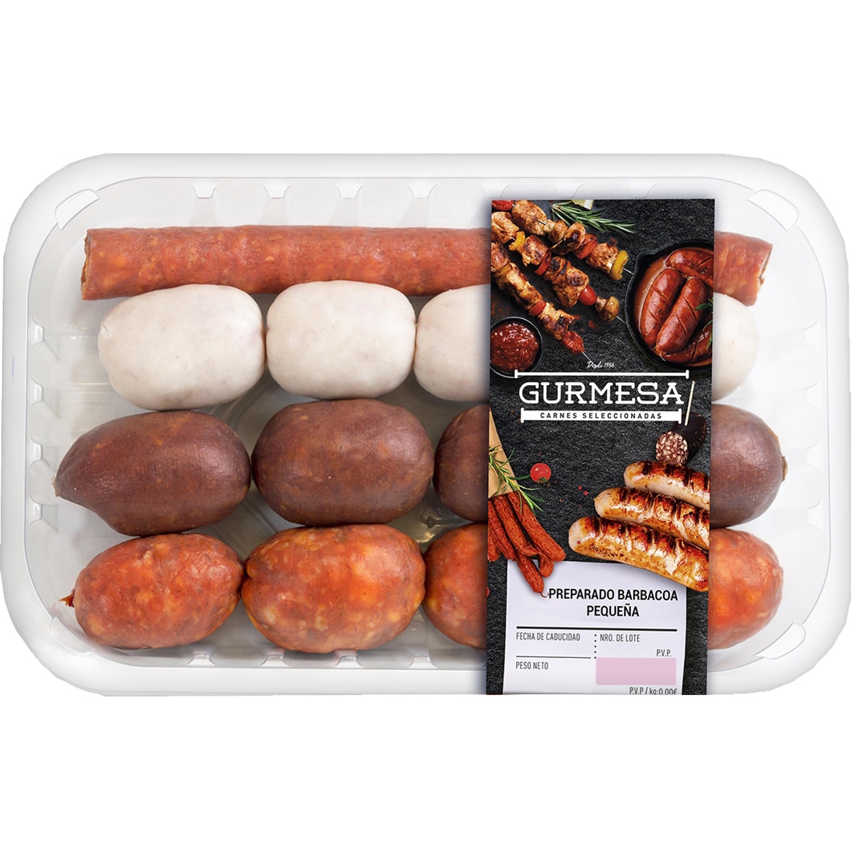 Surtido de barbacoa sin gluten peso aproximado bandeja 420 g · GURMESA ...