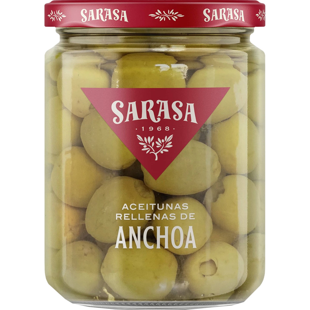 Aceitunas verdes rellenas de anchoa envase 235 g neto escurrido · SARASA · Supermercado El Corte ...