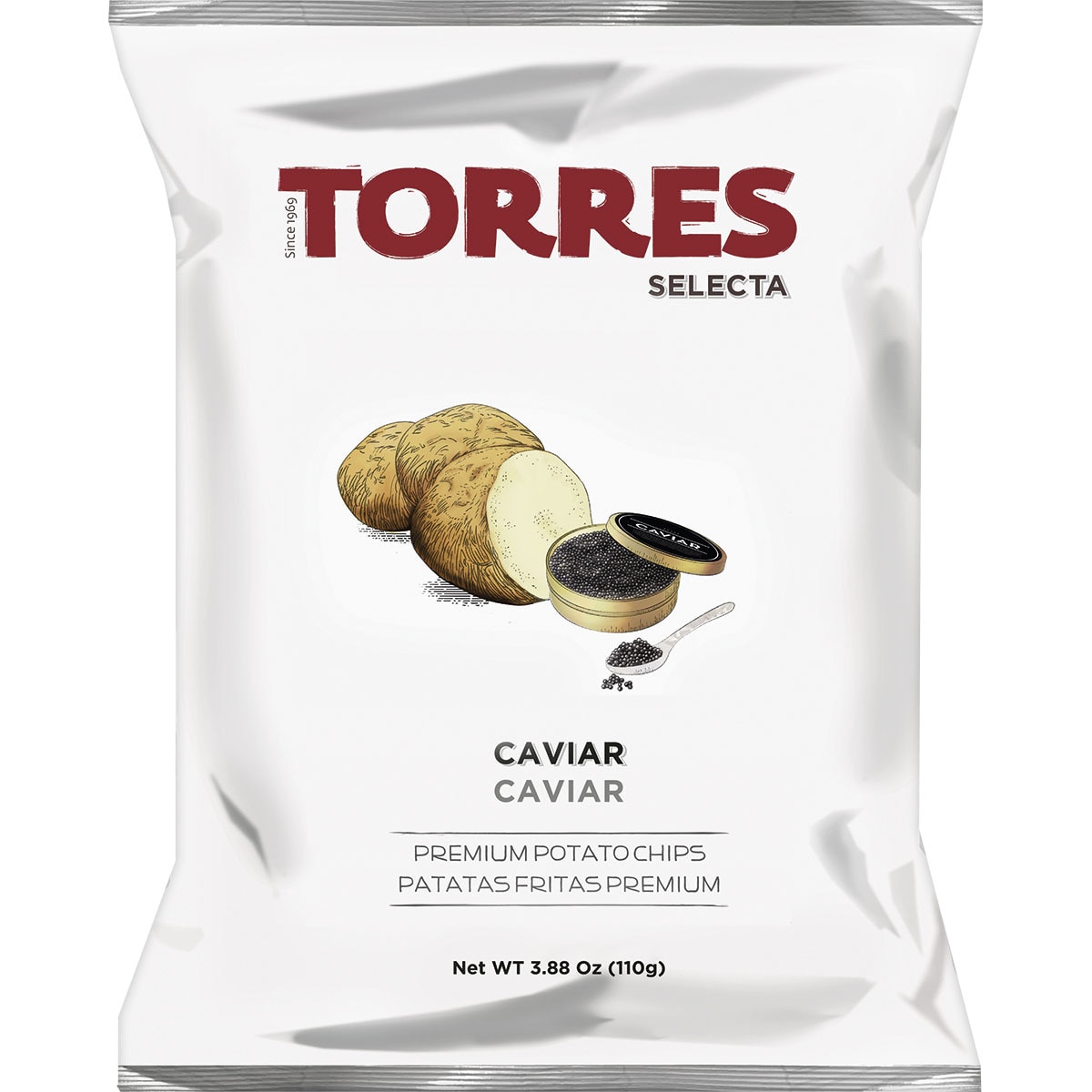 Selecta patatas fritas sabor caviar bolsa 110 g · TORRES · Supermercado ...