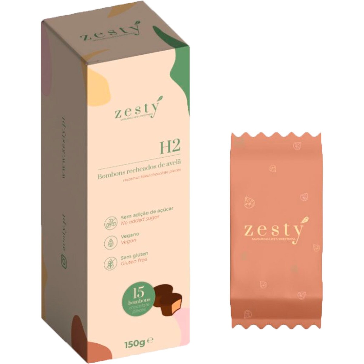 Bombons de Creme de Avelã embalagem 150 g · Zesty · Supermercado El ...