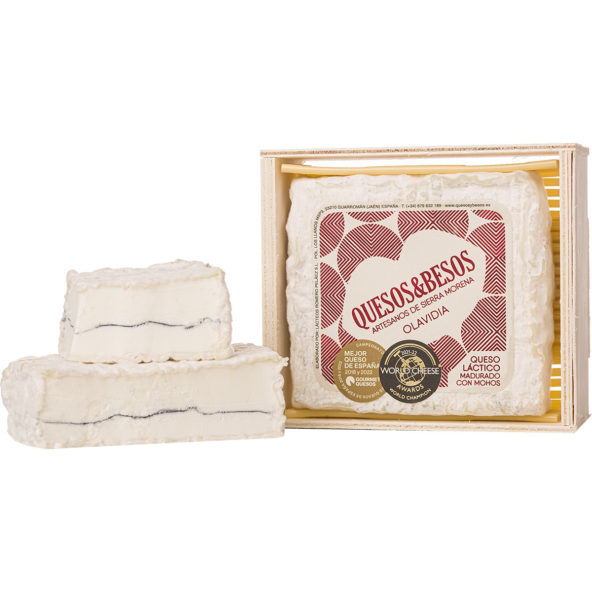 Comprar Queso Olavidia de cabra elaborado con leche cruda pieza 250 g madurado con mohos y ...