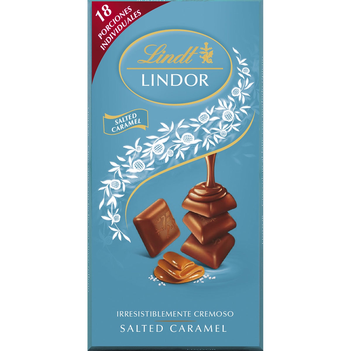 Chocolate con leche y caramelo salado tableta 100 g · LINDT LINDOR ...