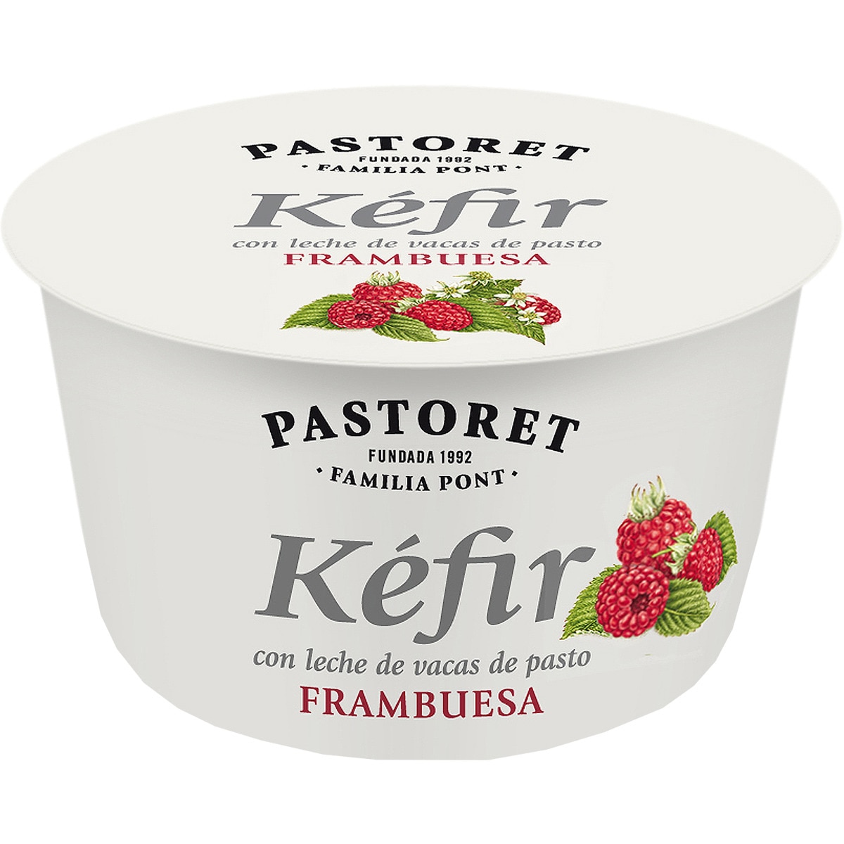 Kéfir de frambuesa con leche de vacas de pasto sin gluten envase 170 g ...