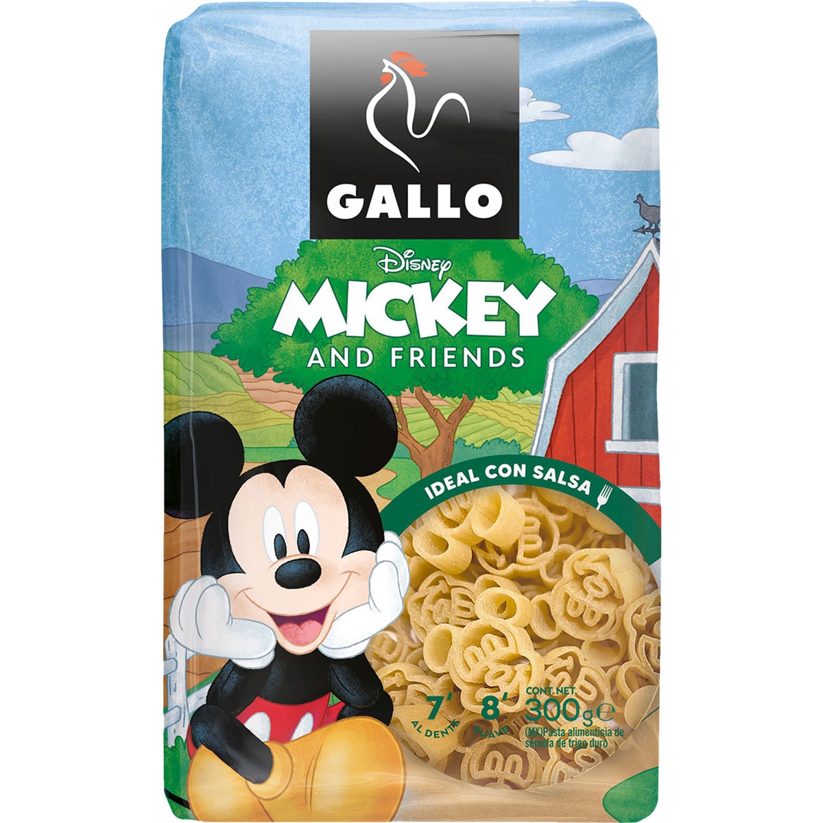 Pasta Mickey and friends Disney ideal con salsa bolsa 300 g · GALLO ...