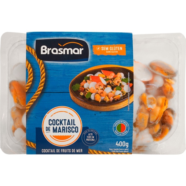Cocktail de Marisco sem Glúten embalagem 400 g · Brasmar · Supermercado ...