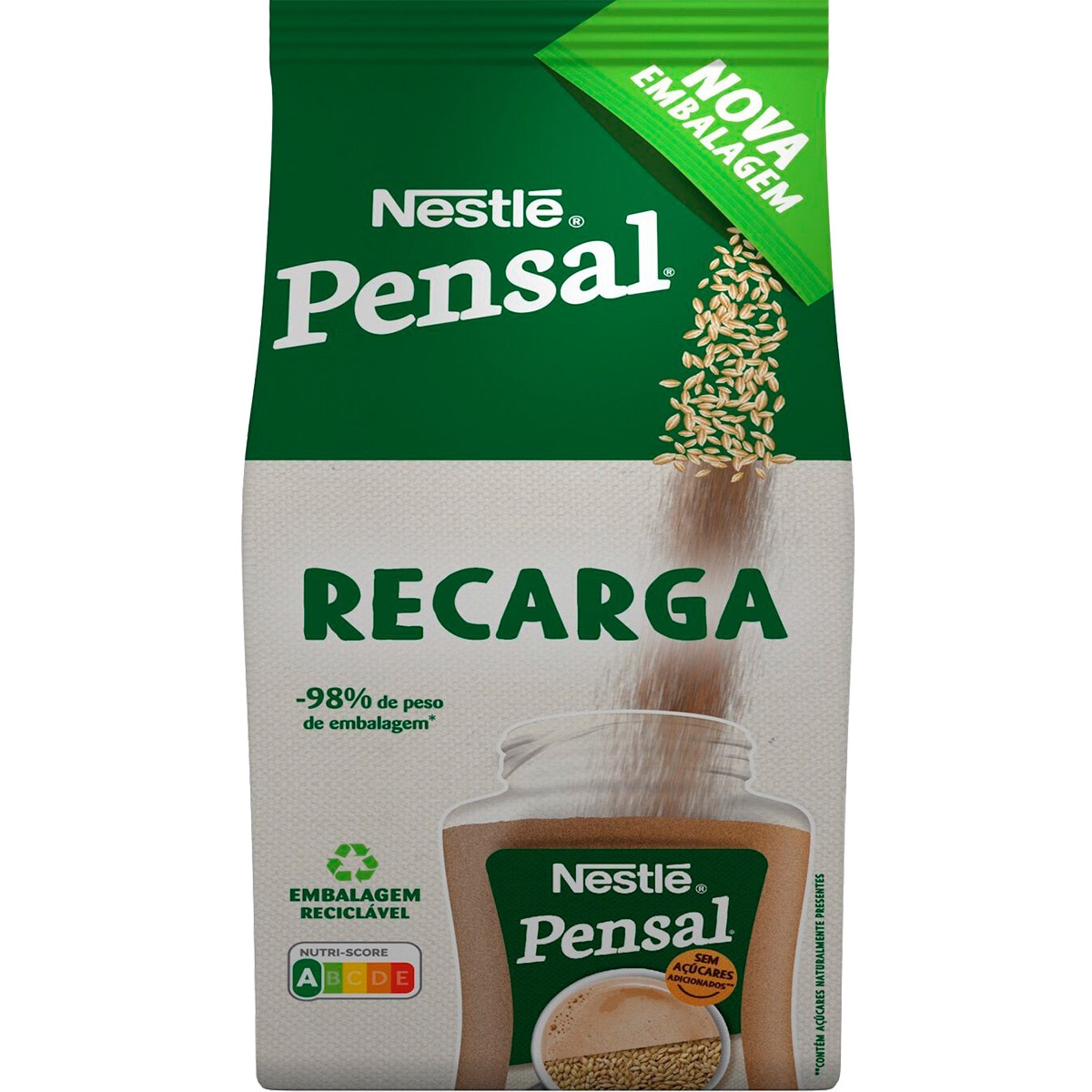 100% Cevada embalagem 170 g · Nestlé Pensal · Supermercado El Corte ...