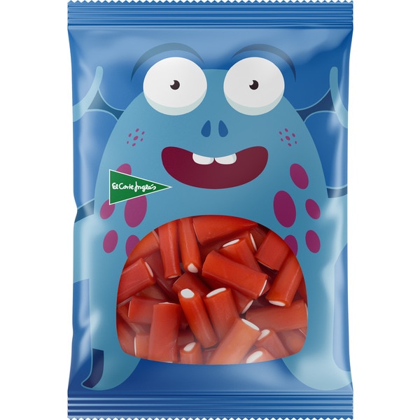 Tronquitos regalices rellenos de nata y fresa bolsa 200 g · EL CORTE ...