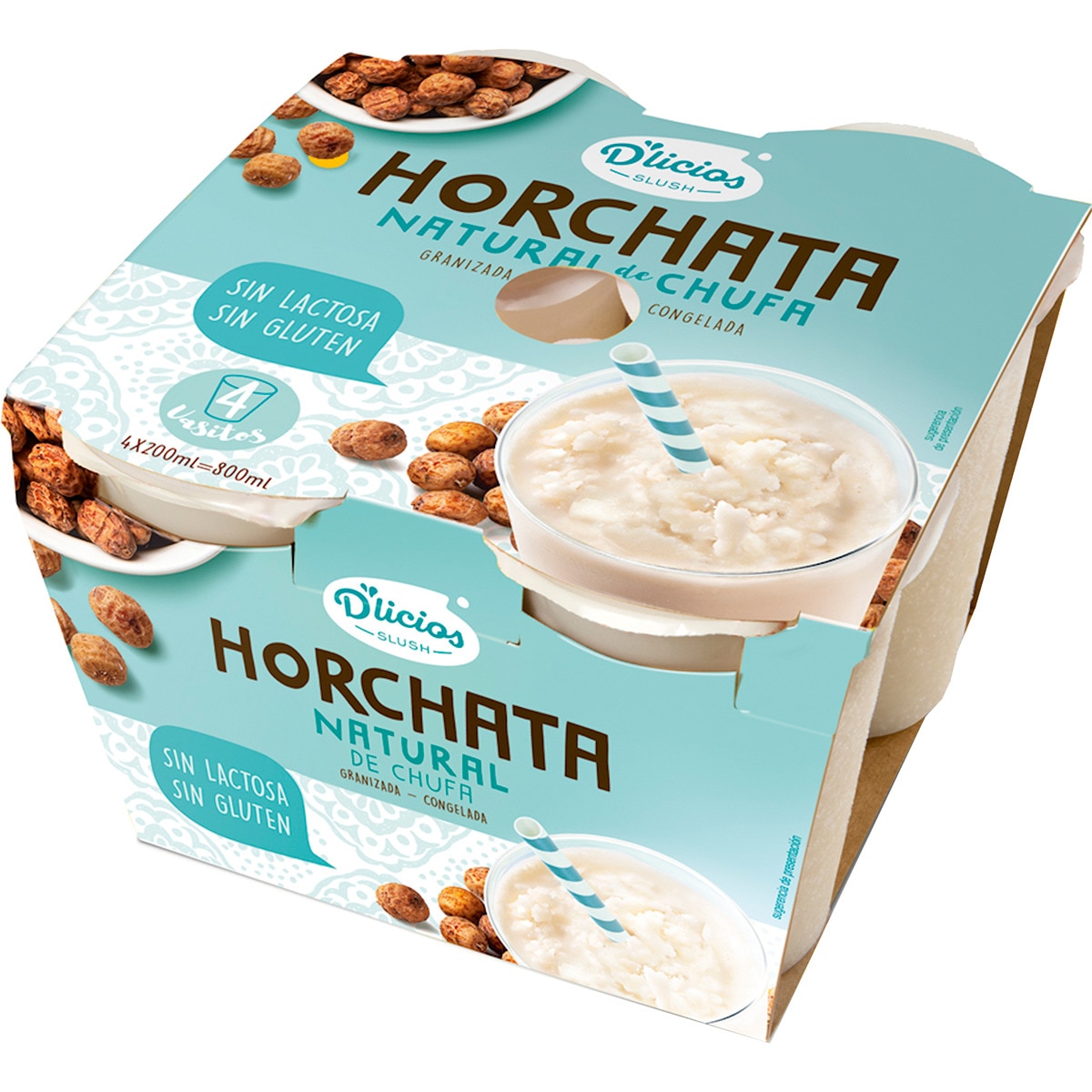 horchata de chufa natural pack 4 unidades sin gluten y sin lactosa ...