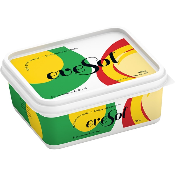 Comprar Margarina con bajo contenido en sal tarrina 500 g · EVESOL ...