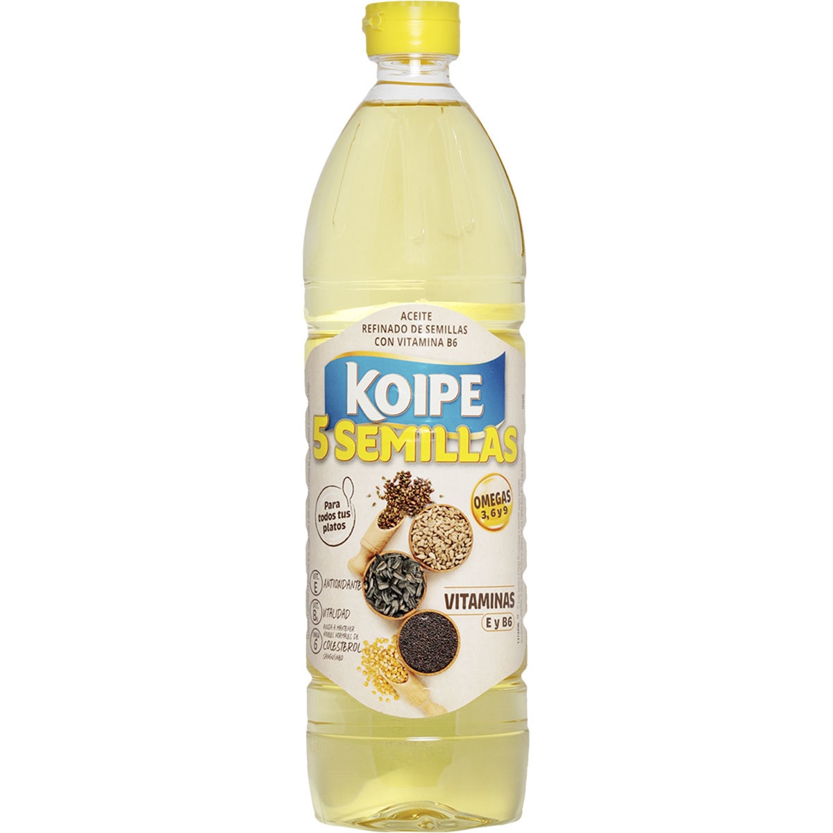 Aceite refinado de semillas con vitamina E y B6 botella 750 ml · KOIPE · Supermercado El Corte ...