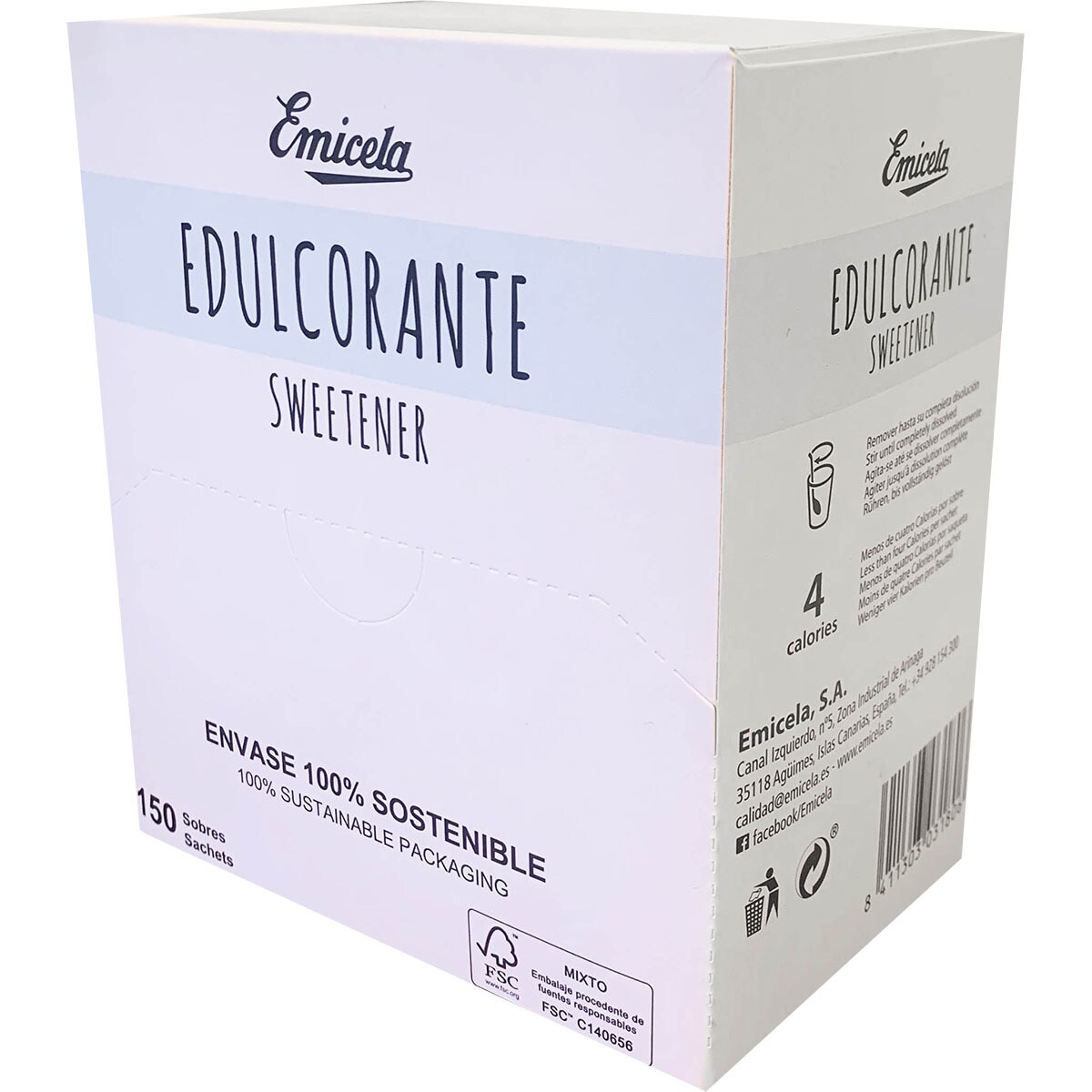 Diet Sweet edulcorante bajo en calorías 150 unidades caja 150 g ...