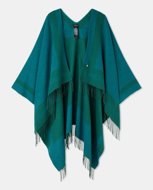 Dark green cape with logo · Women's fashion · El Corte Inglés