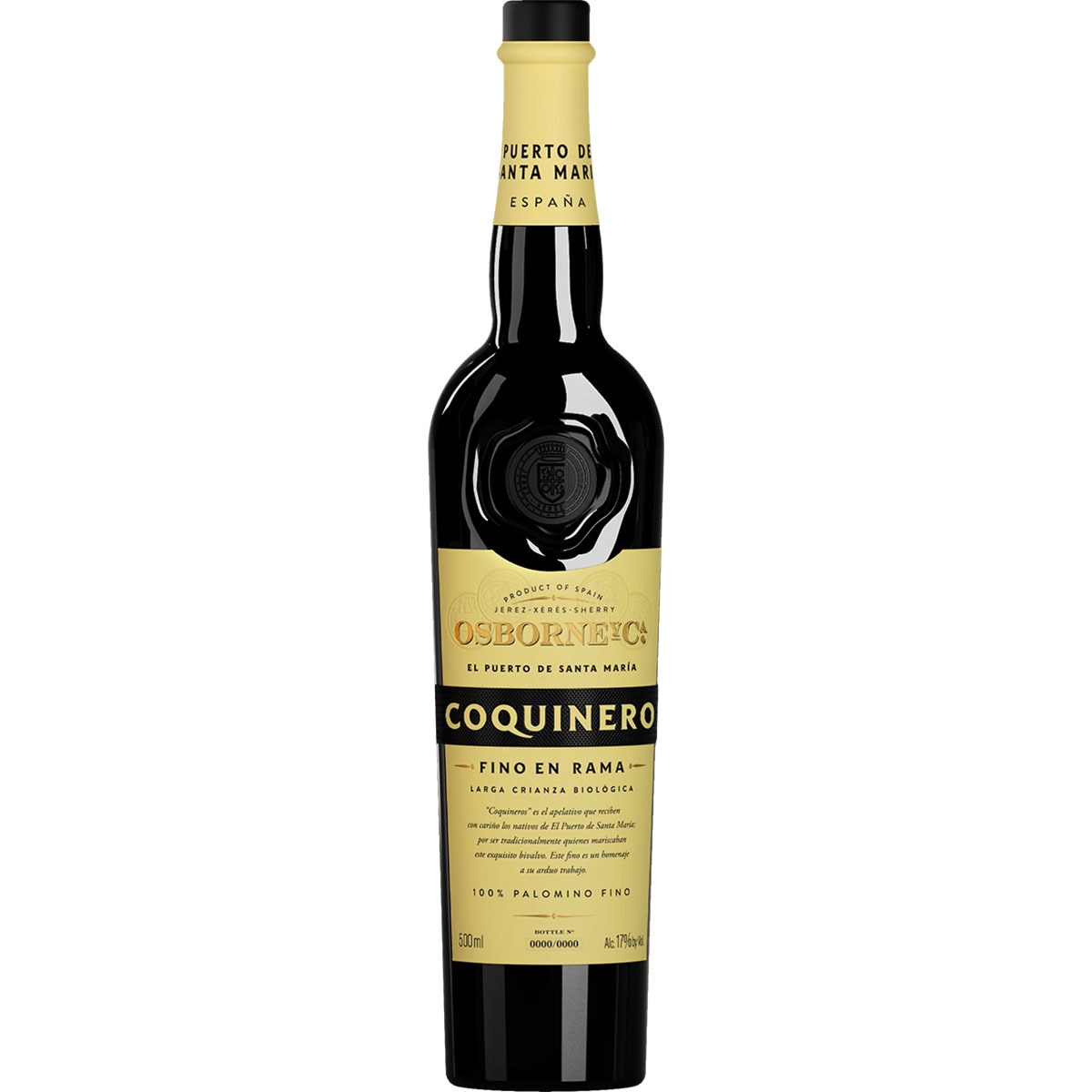 Coquinero vino fino amontillado DO Jerez-Xérès-Sherry botella 50 cl ...