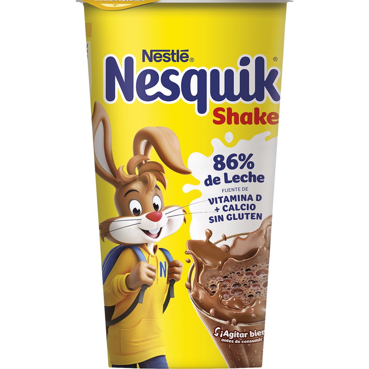 Shake batido de chocolate 86% de leche vitamina D y calcio sin gluten vaso 180 ml · NESTLE ...
