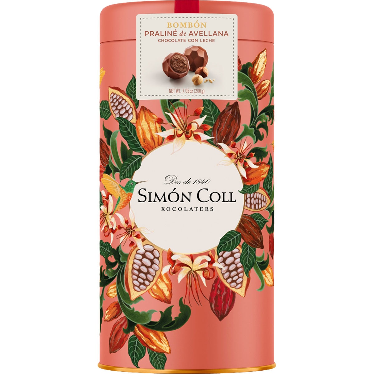 bombón de chocolate con leche y praliné de avellana lata 180 g · SIMON ...