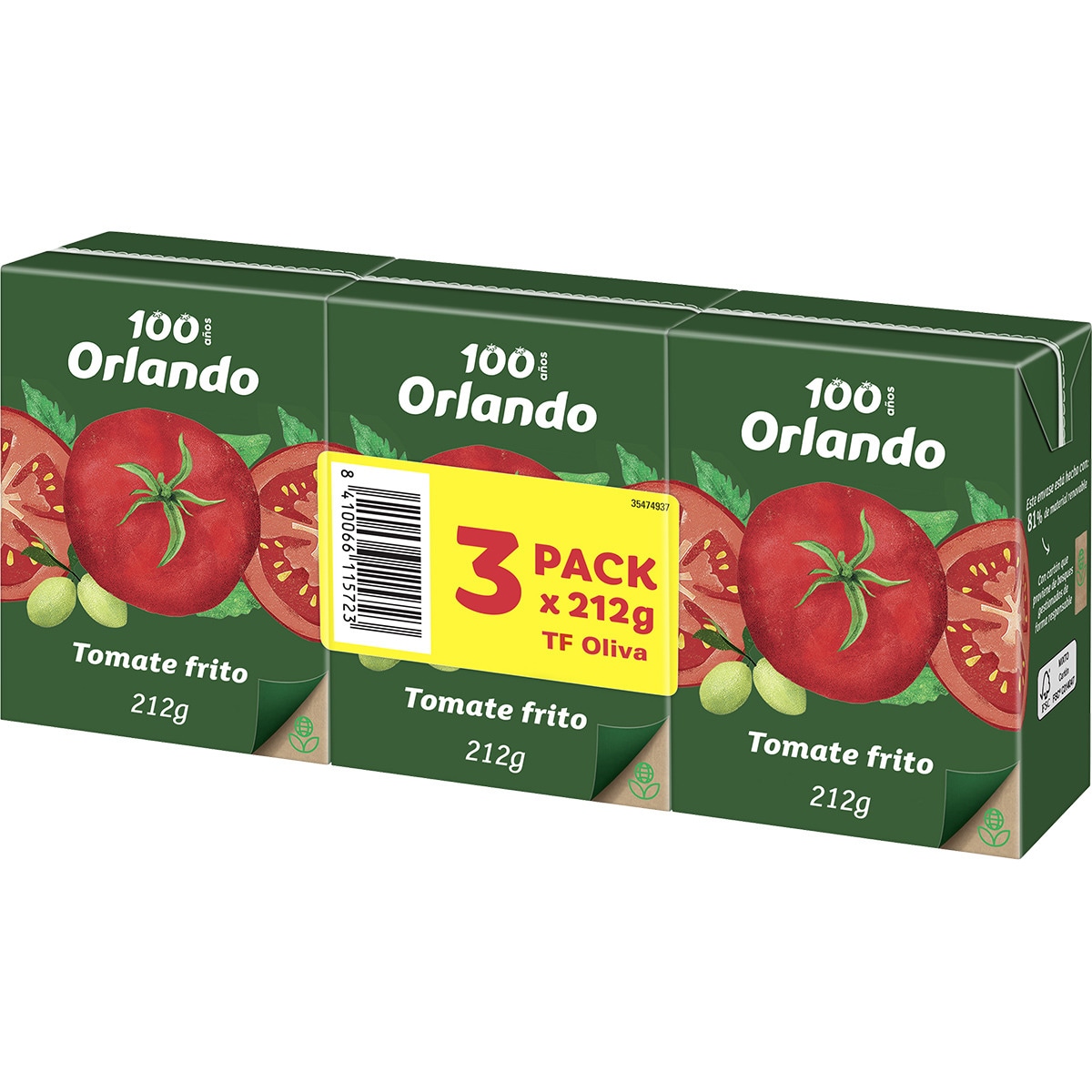 Comprar Tomate frito con aceite de oliva virgen extra sin gluten pack 3 ...