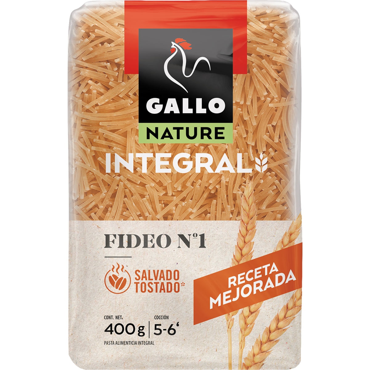 Nature fideo integral paquete 400 g · GALLO · Supermercado El Corte ...