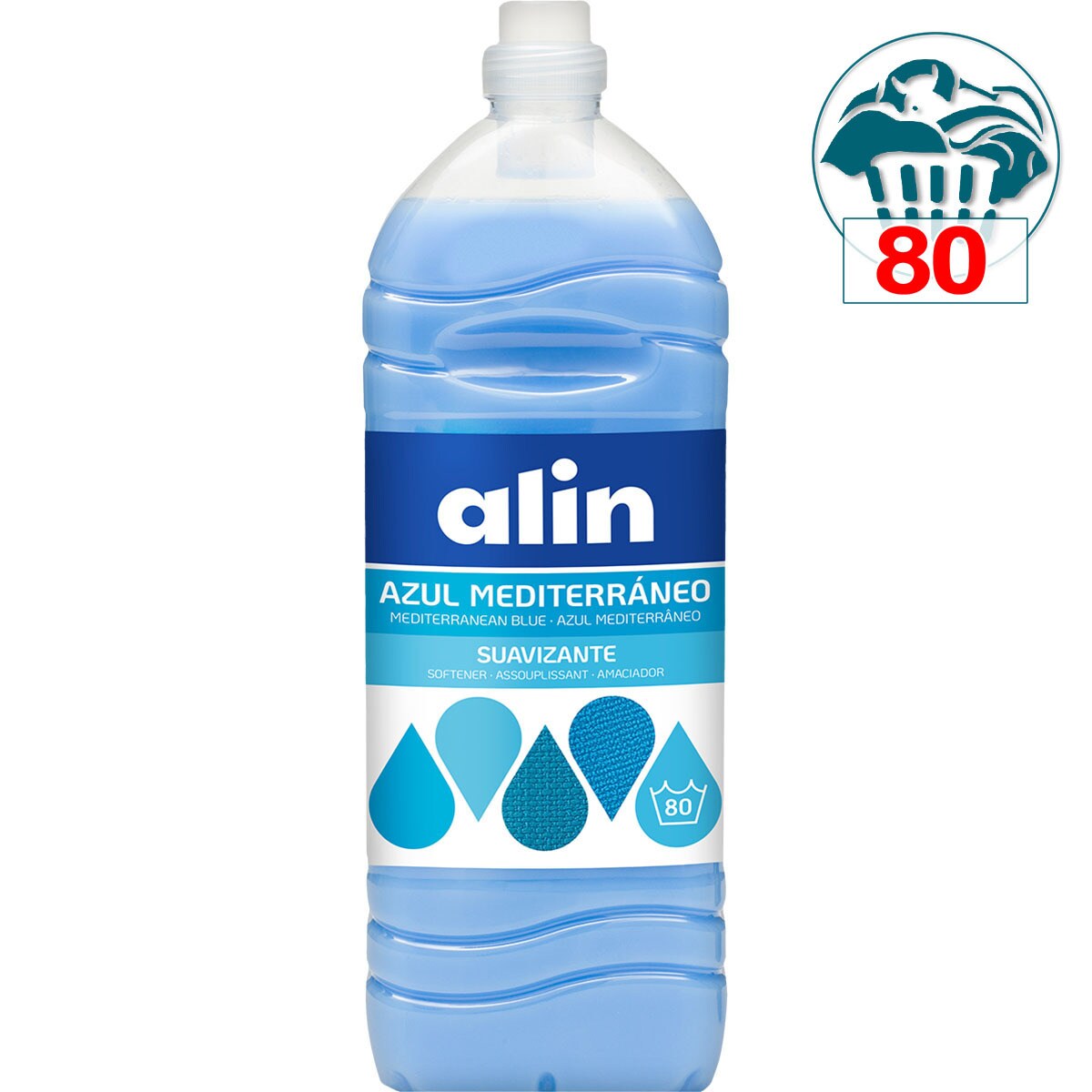 Suavizante concentrado frescor mediterráneo botella 80 dosis · ALIN ...
