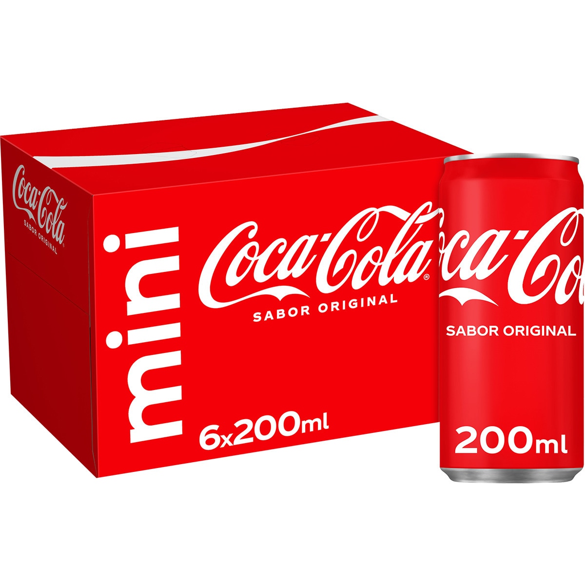 Comprar Refresco de cola original Mini pack 6 latas 20 cl · COCA-COLA ...