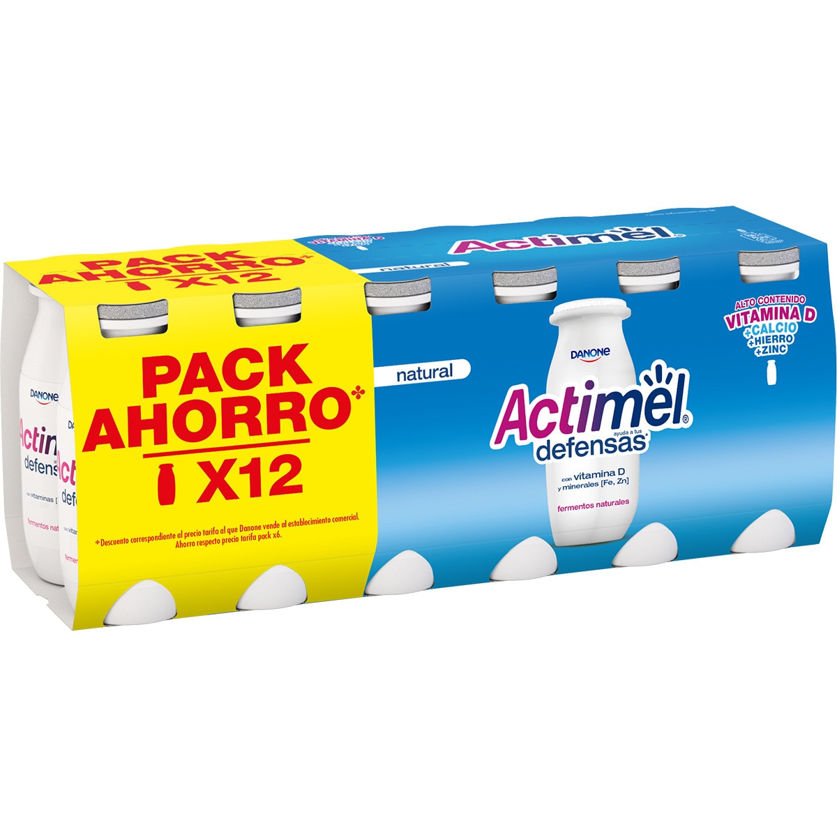 L. Casei natural pack 12 unidades 100 g pack ahorro · DANONE ACTIMEL ...