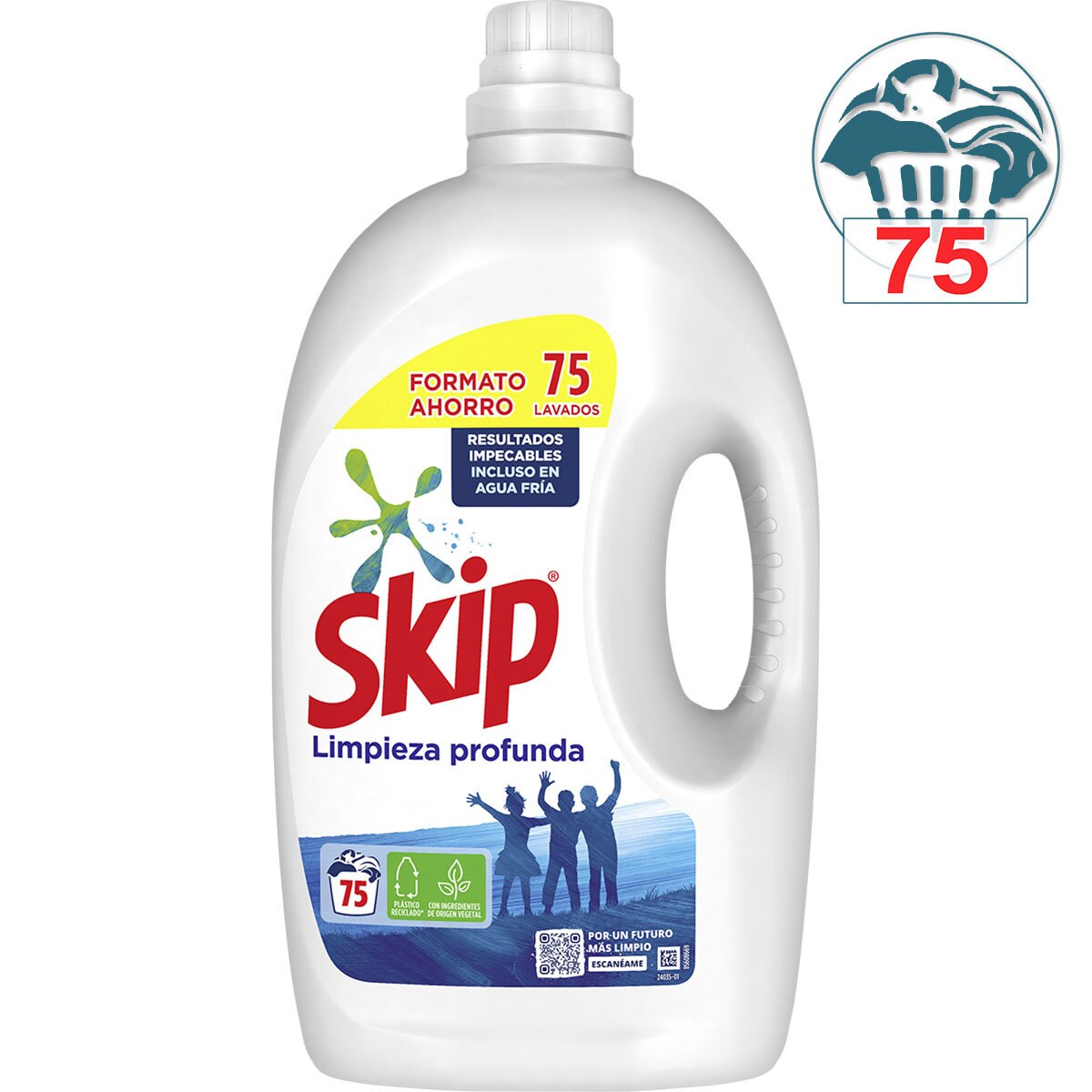 Detergente líquido Limpieza Profunda botella 75 dosis · SKIP ...