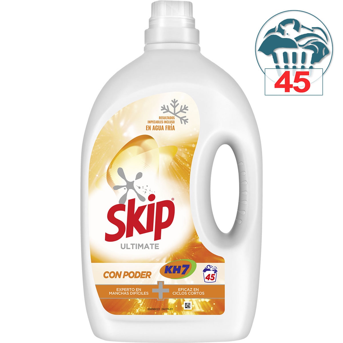 Detergente líquido Ultimate con poder KH-7 botella 45 dosis · SKIP · Supermercado El Corte ...