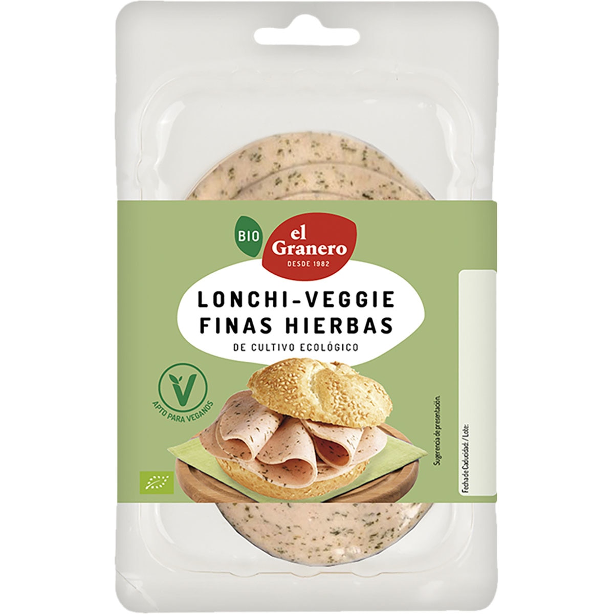 Bio Lonchi-Veggie lonchas sabor finas hierbas ecológicas envase 100 g ...