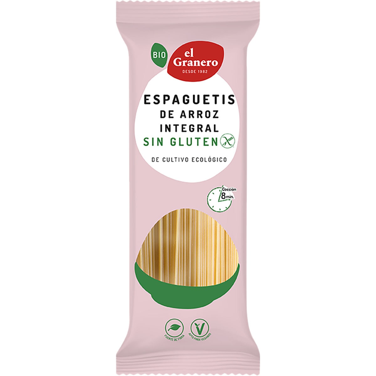 Bio espagueti de arroz integral ecológico y sin gluten envase 500 g ...
