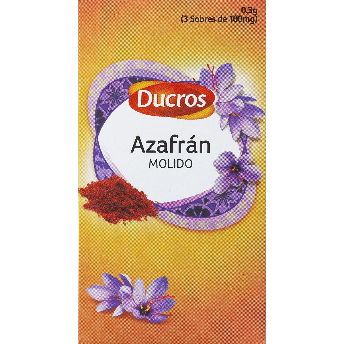 azafrán molido caja 0,3 g (3 sobres 100 mg) · DUCROS · Supermercado El ...